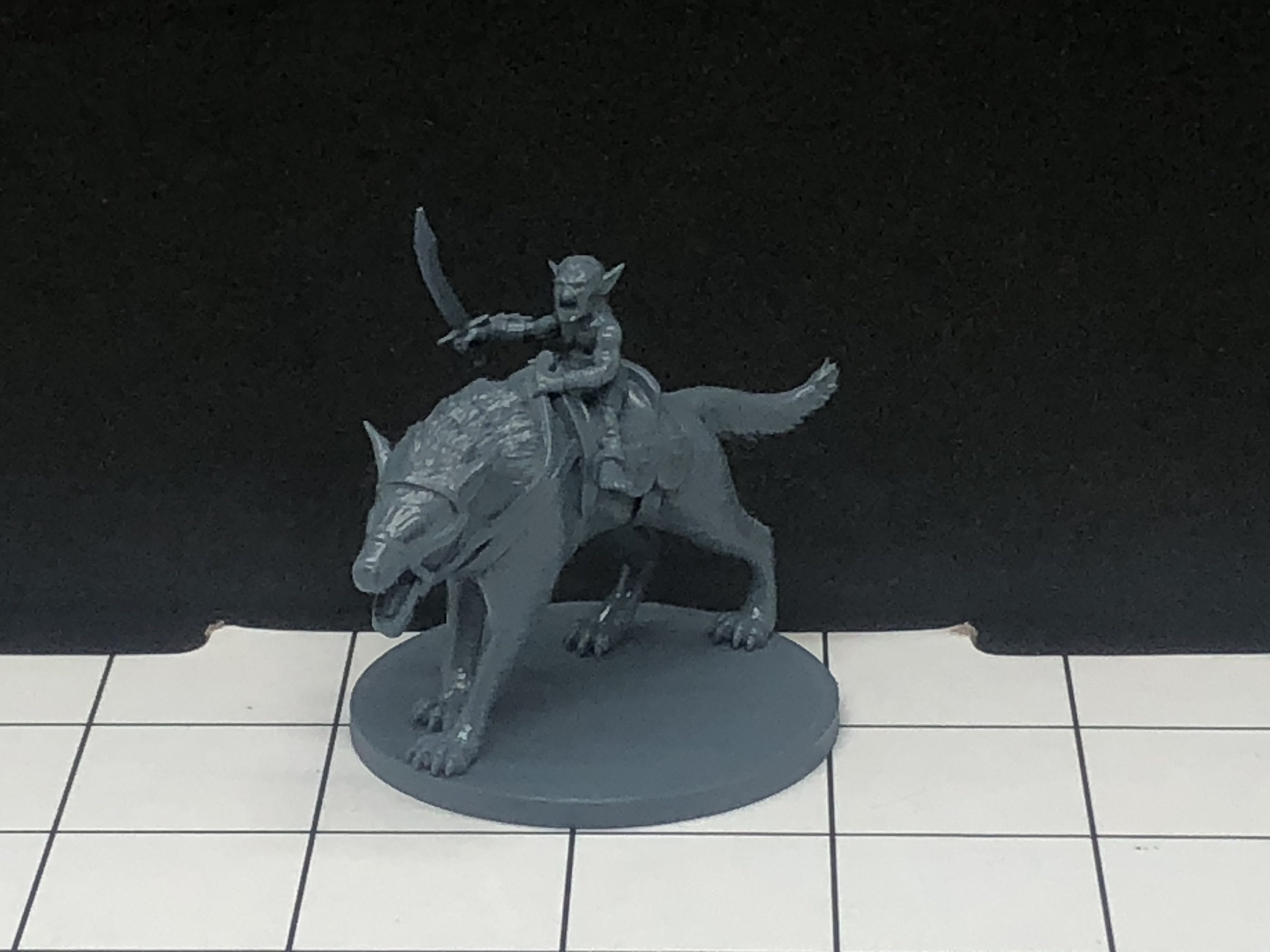 Goblin Worg Rider 28mm D&D Resin Figures Monster Miniature Design by ...