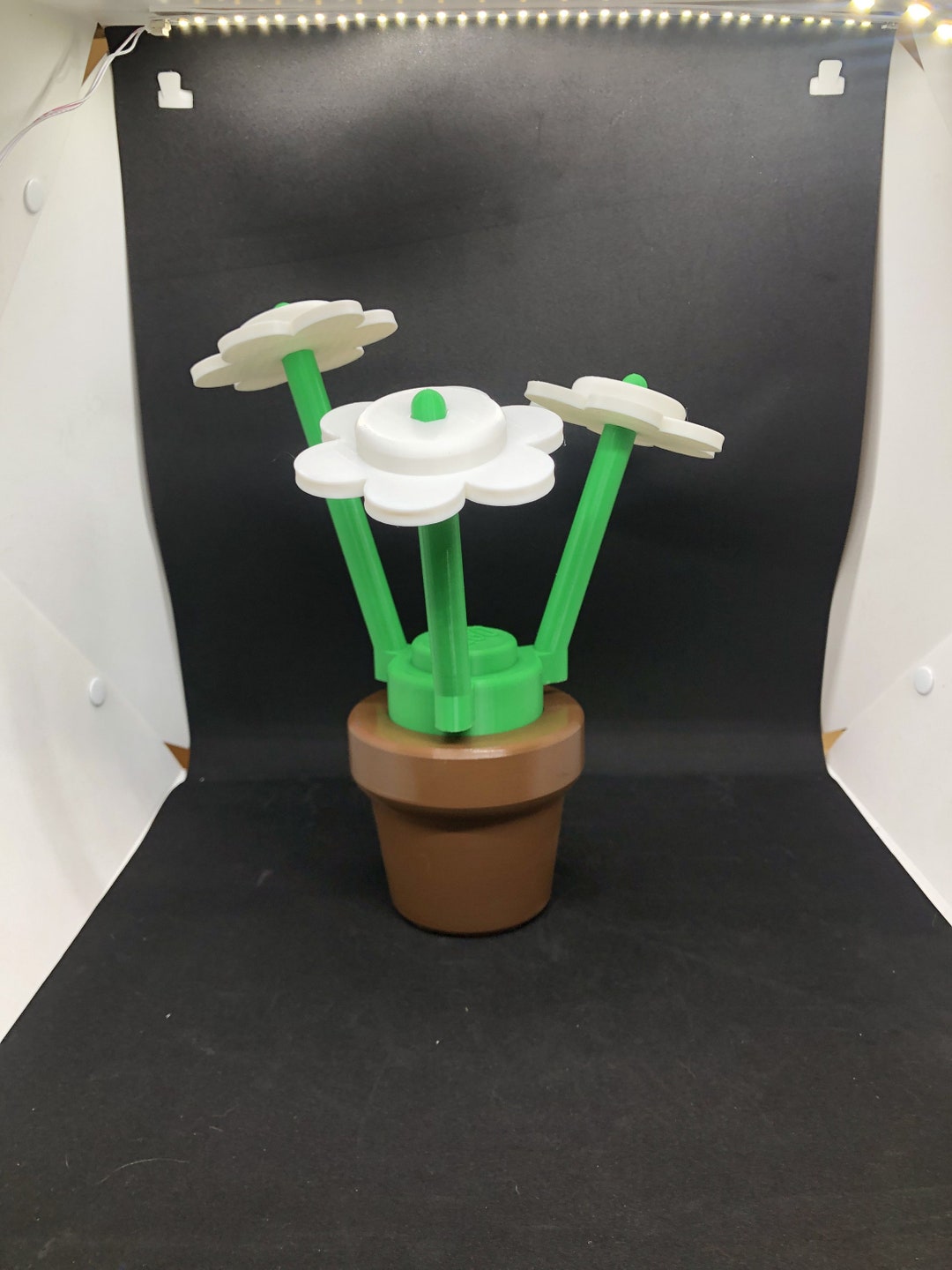 Block Flowers | 3D Printed Brick Flowers Display | Design by Mentyes - Etsy