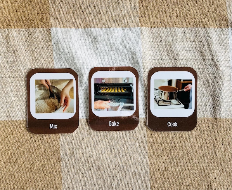Visual Recipe Cards for Toddlers: Montessori Cooking Ingredient ...