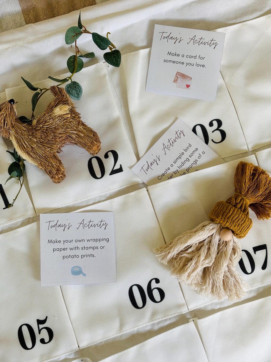 Printable Christmas Advent Calendar Cards | 90 Kindness & Activity ...