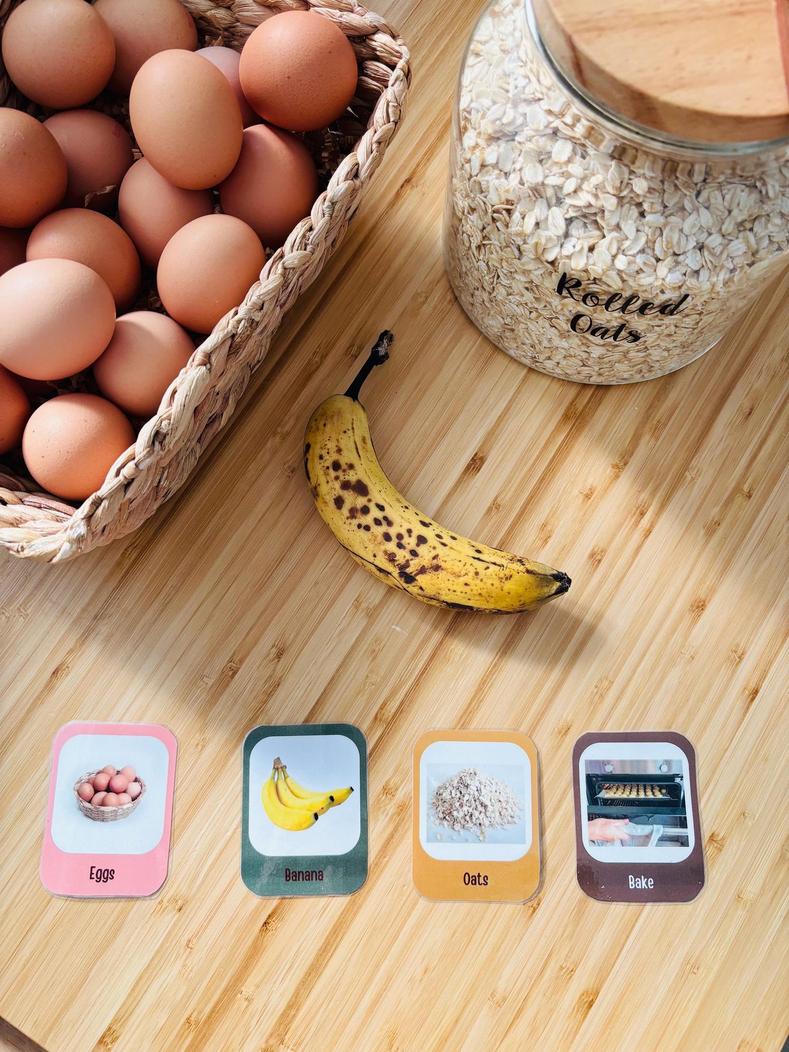 Visual Recipe Cards for Toddlers: Montessori Cooking Ingredient ...