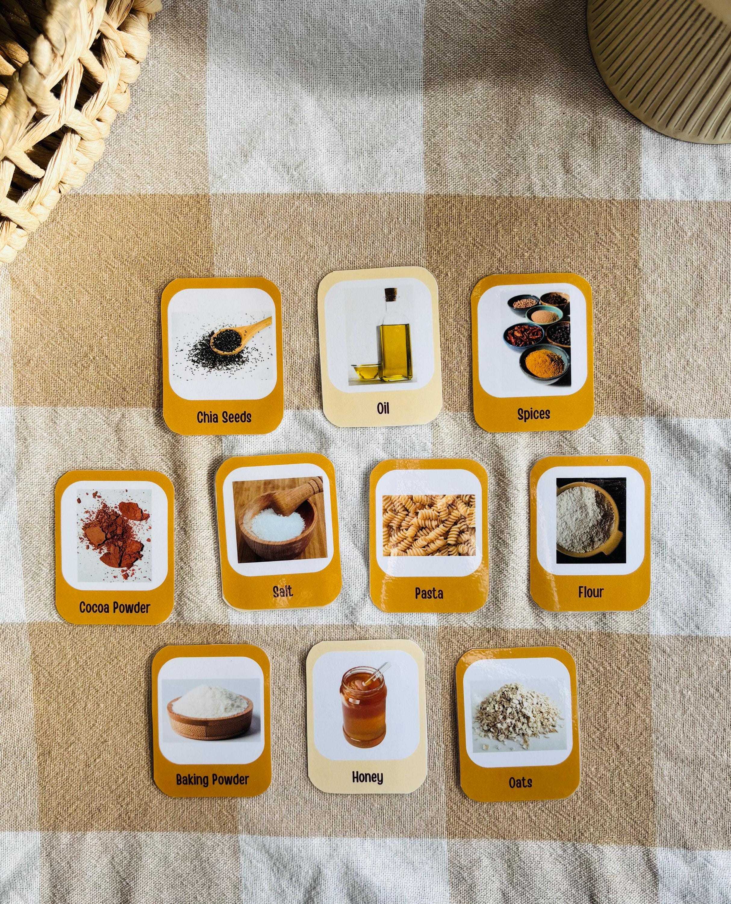Visual Recipe Cards for Toddlers: Montessori Cooking Ingredient ...