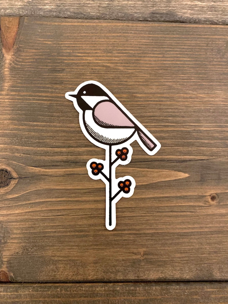 Black-capped Chickadee Sticker - Etsy