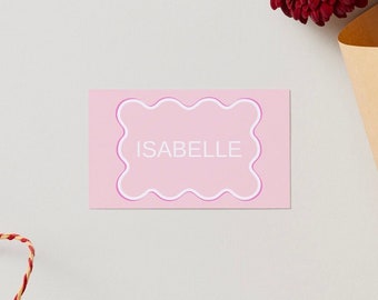 Editable Race Car Name Tags, Fast One Name Tags, Blue Car, Digital ...