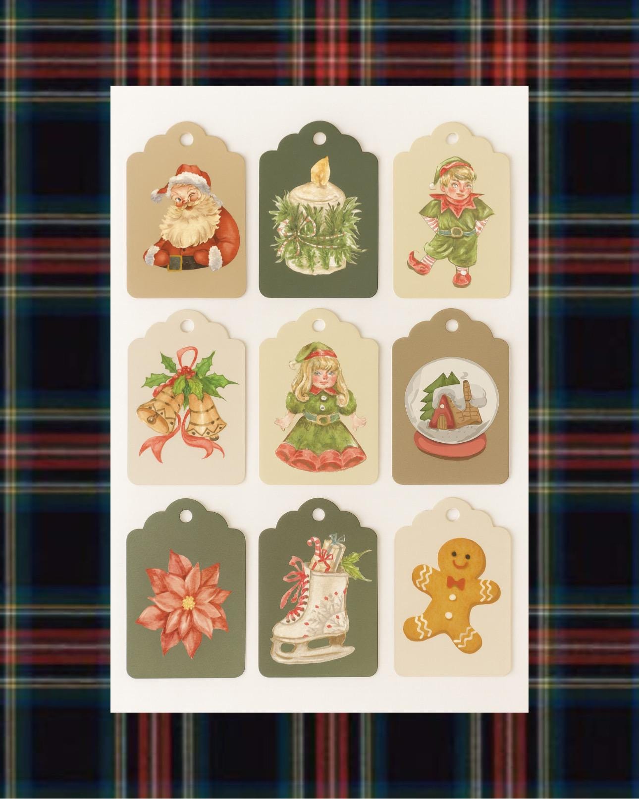 Vintage Christmas Gift Tags - Etsy