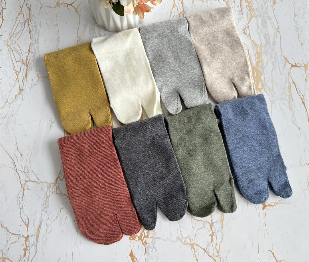 Vintage Split-toe Socks, Cotton Split Toe Tabi Socks, Loose Split Toe ...
