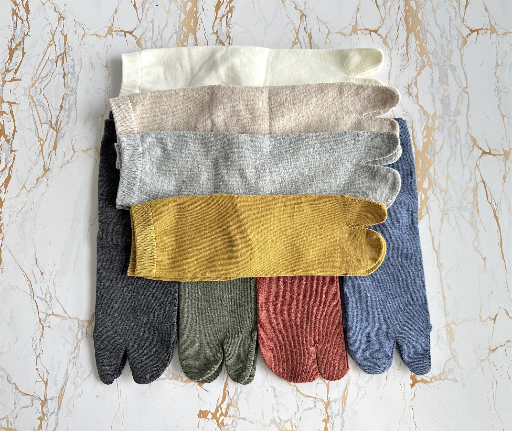 Vintage Split-toe Socks, Cotton Split Toe Tabi Socks, Loose Split Toe ...