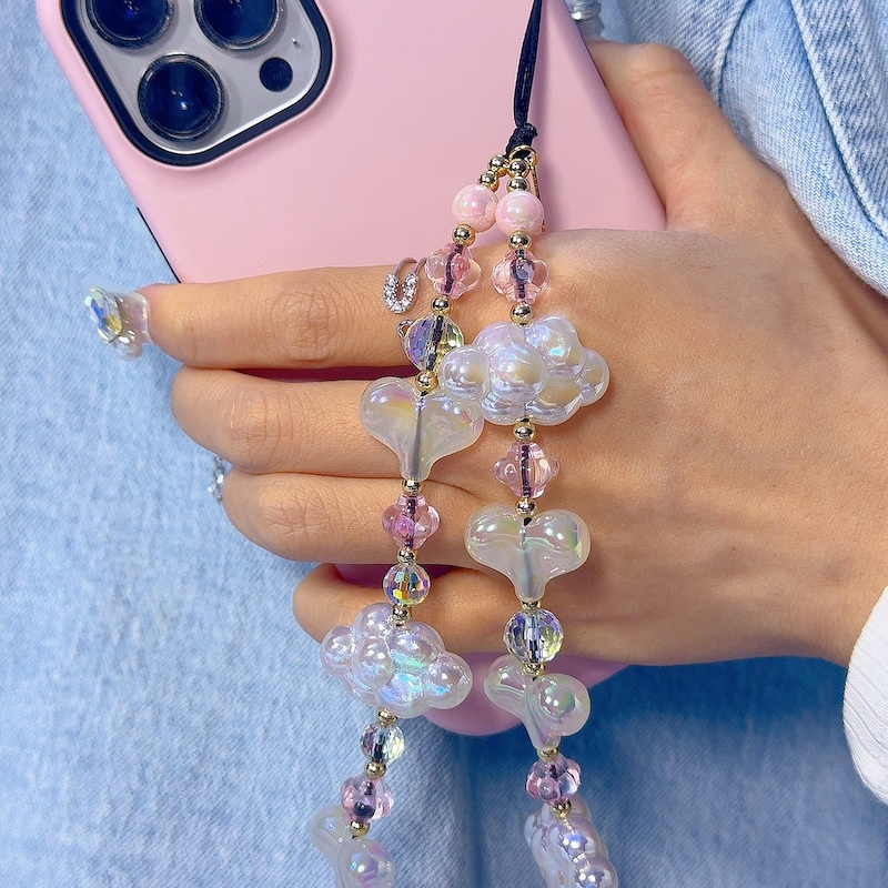 Kawaii Purple Phone Charm - Etsy