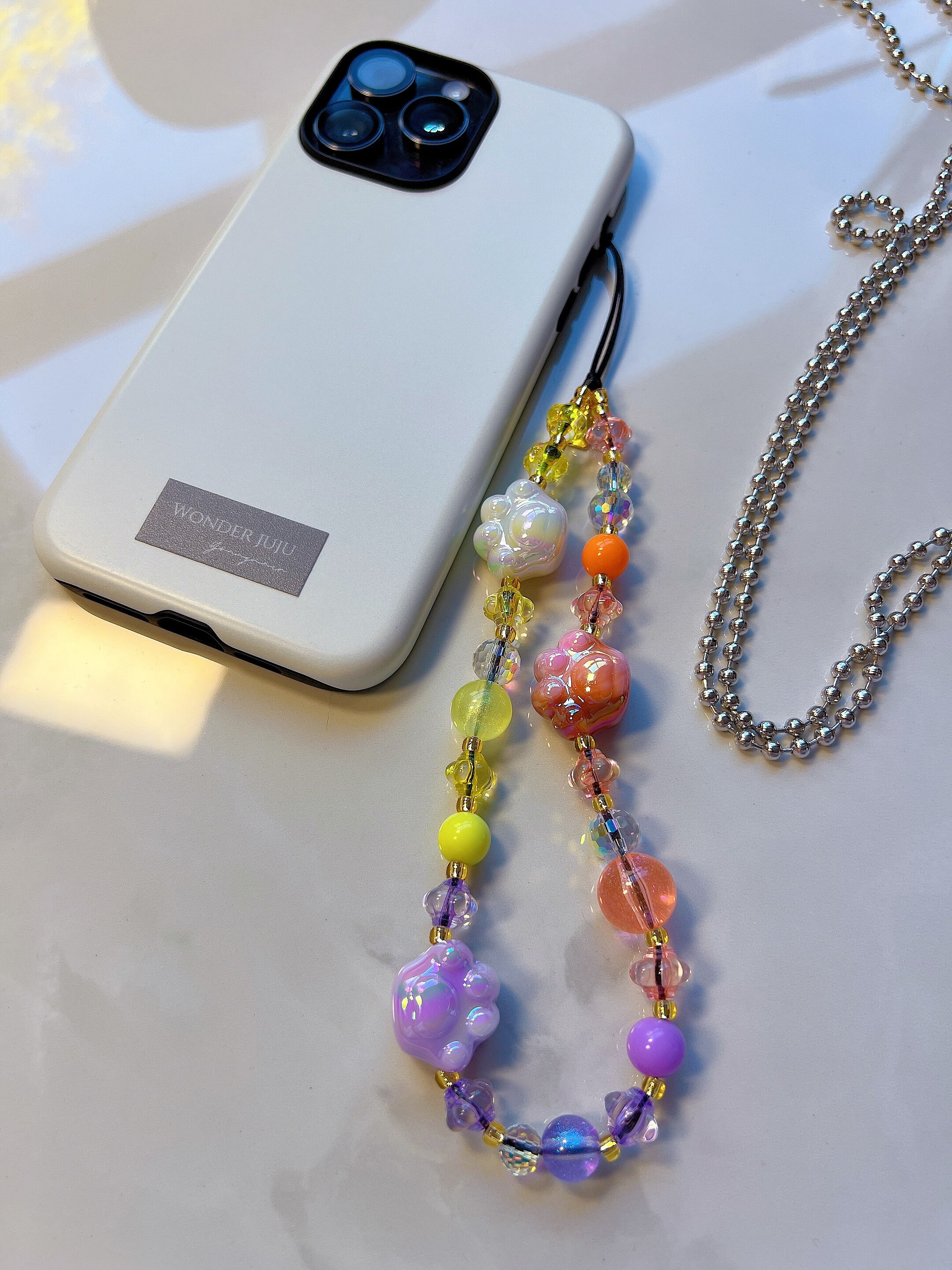 Super Cute Kitty Paw Phone Lanyard, Cat-themed Phone Charm Strap,y2k ...
