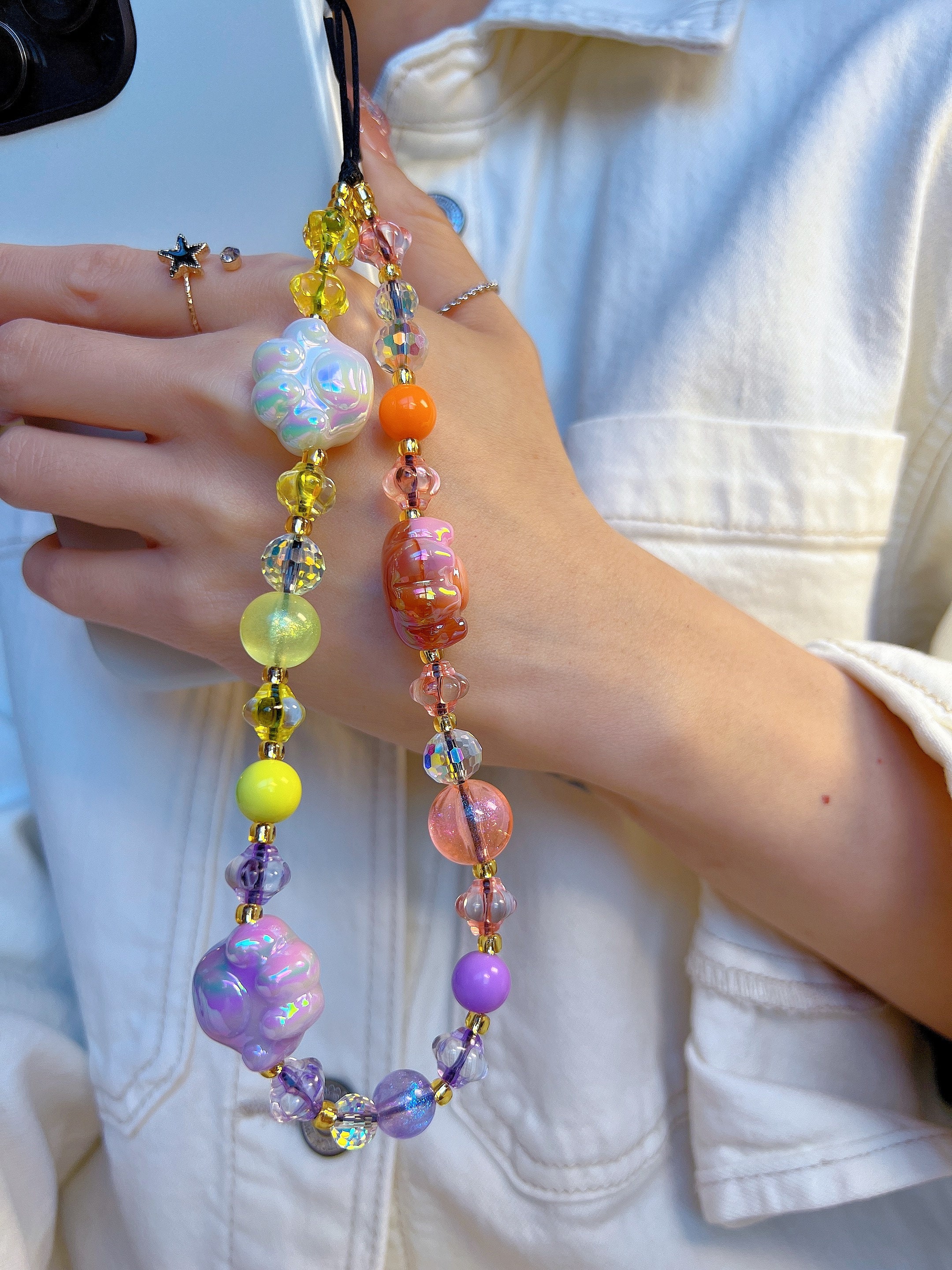 Super Cute Kitty Paw Phone Lanyard, Cat-themed Phone Charm Strap,y2k ...