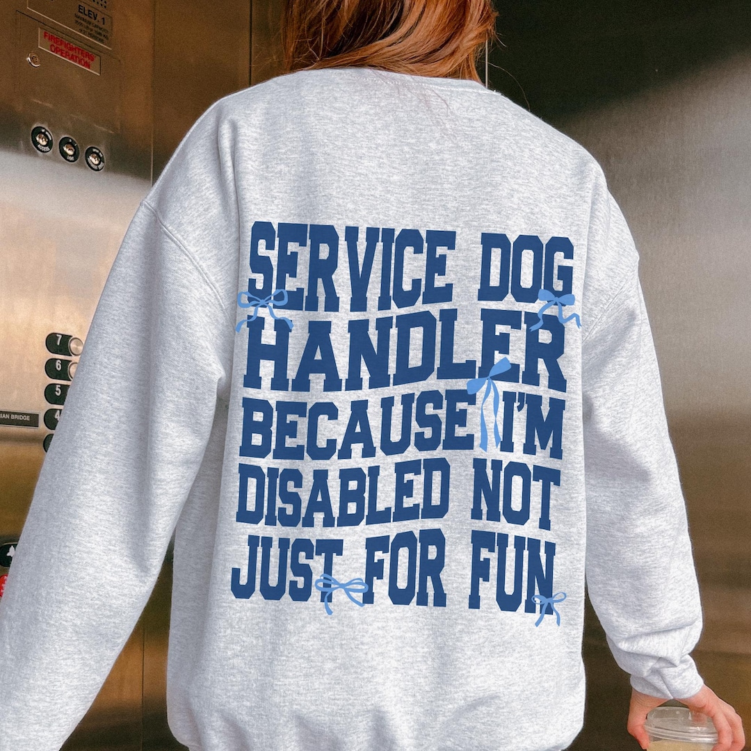 Service Dog Sweater Coquette Service Dog Shirt Pots Syndrome Epilepsy ...