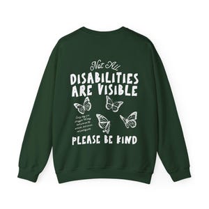 Disability Sweatshirt Pots Syndrome Monarch Butterfly Sweater Spoonie ...