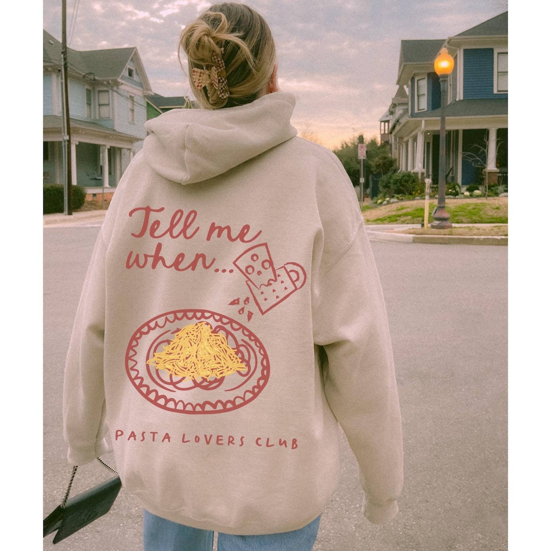 Pasta Hoodie Tomato Girl Summer Italy Sweatshirt Pasta Gifts Girl ...