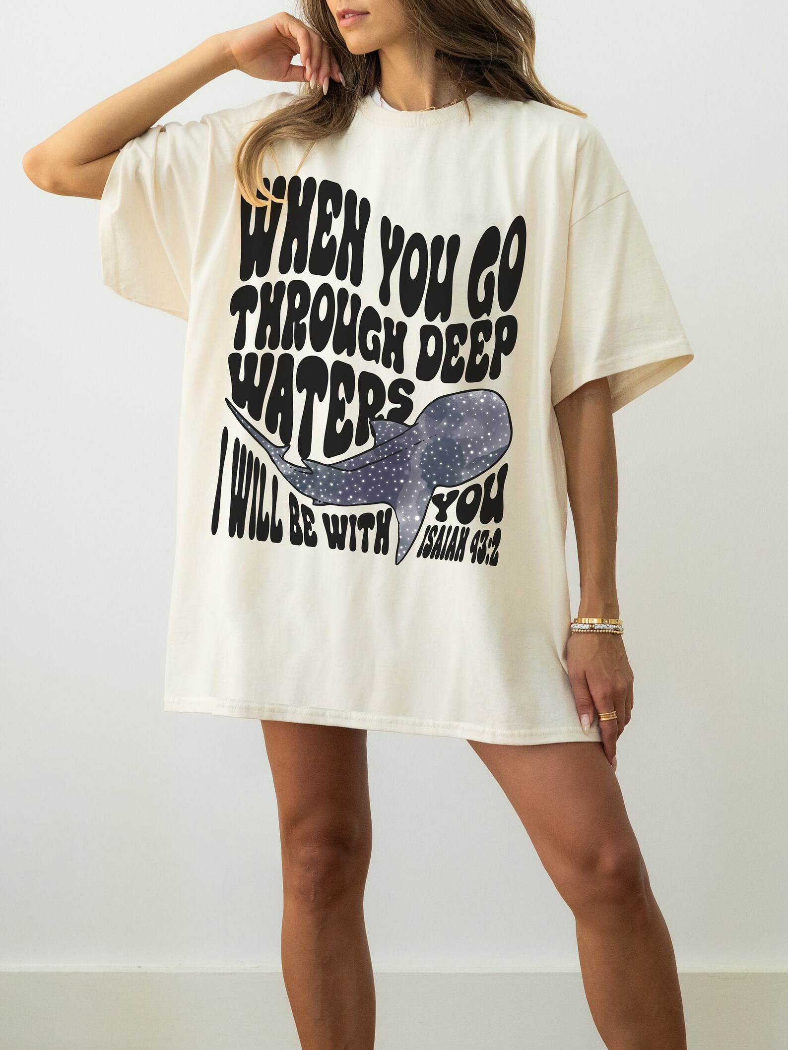 Isaiah 43 Ocean Inspired Style Whale Shark Shirt Christian Jesus ...