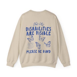Disability Sweatshirt Pots Syndrome Monarch Butterfly Sweater Spoonie ...
