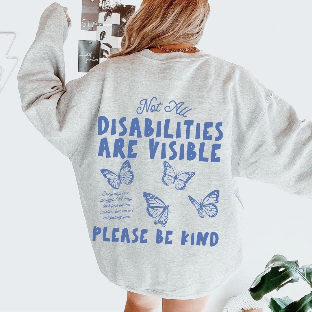 Disability Sweatshirt Pots Syndrome Monarch Butterfly Sweater Spoonie ...