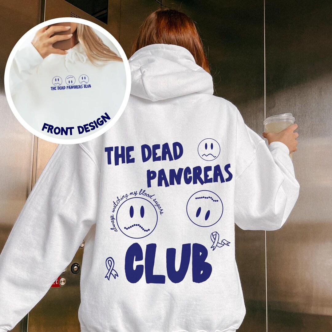The Dead Pancreas Club Hoodie Type One Diabetes Hoodie T1D Shirt T1D ...
