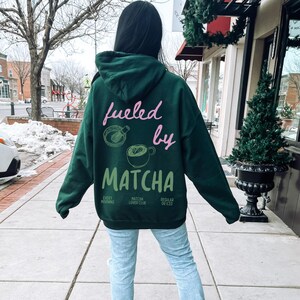 Matcha Hoodie Tomato Girl Summer Matcha Lover Sweater Vegan Sweatshirt ...