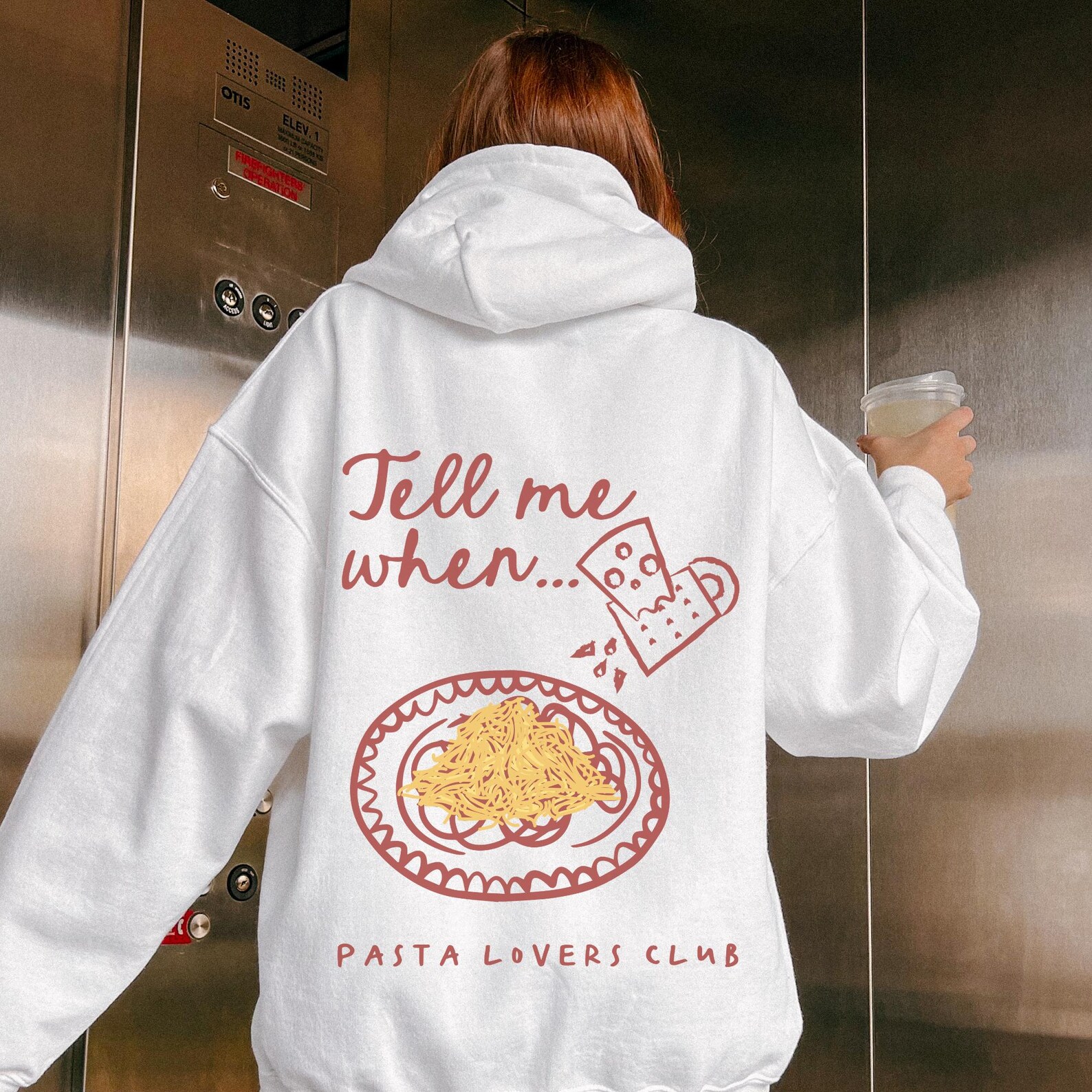 Pasta Hoodie Tomato Girl Summer Italy Sweatshirt Pasta Gifts Girl ...