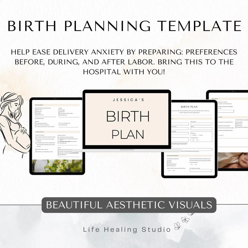 Birth Plan Template Birth Plan Printable Natural Birth Plan Birth Plan ...