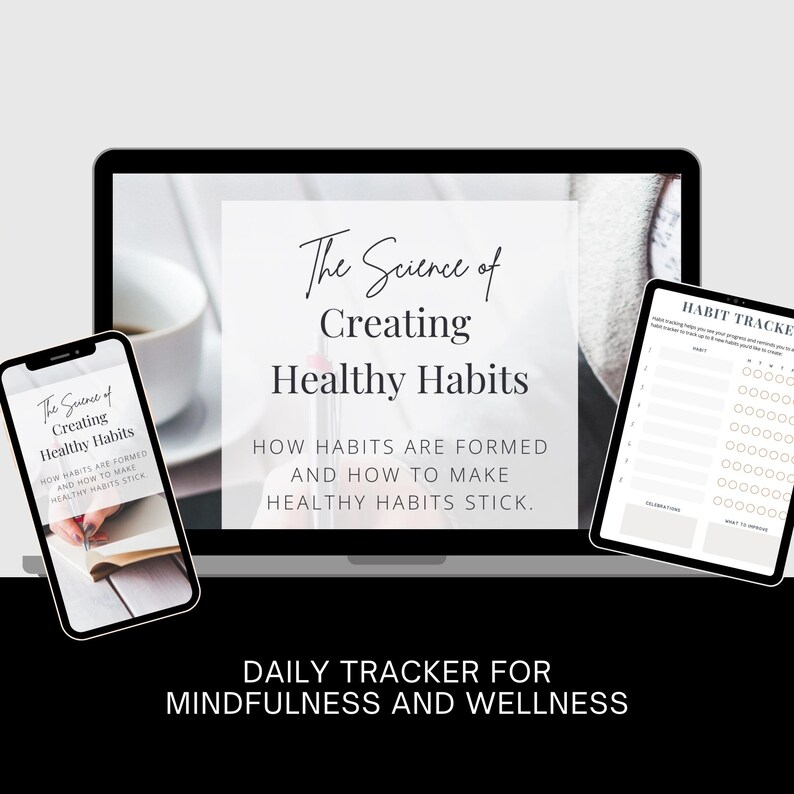 Habit Tracker Printable Habit Tracker Template Goal Setting Template ...