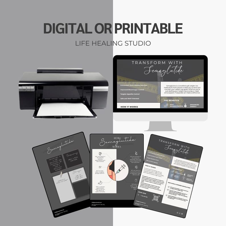 Semaglutide Weight Loss Clinic Flyer Template (digital Download) - Etsy