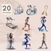 Fitness Digital Stickers Gym Lover Stickers Health Stickers Workout ...