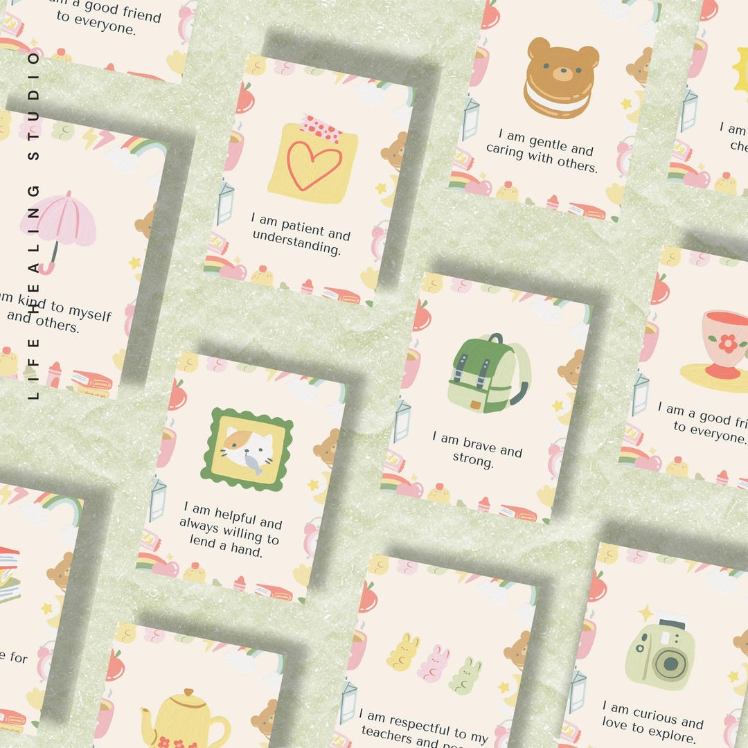 Kids Lunch Box Notes | 40 Positive Affirmation Cards (digital Download ...