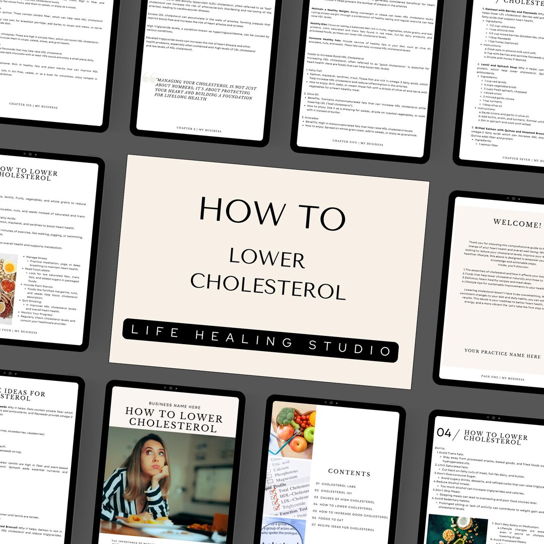 Cholesterol Lowering Food List Chart to Lower LDL, Low Cholesterol ...