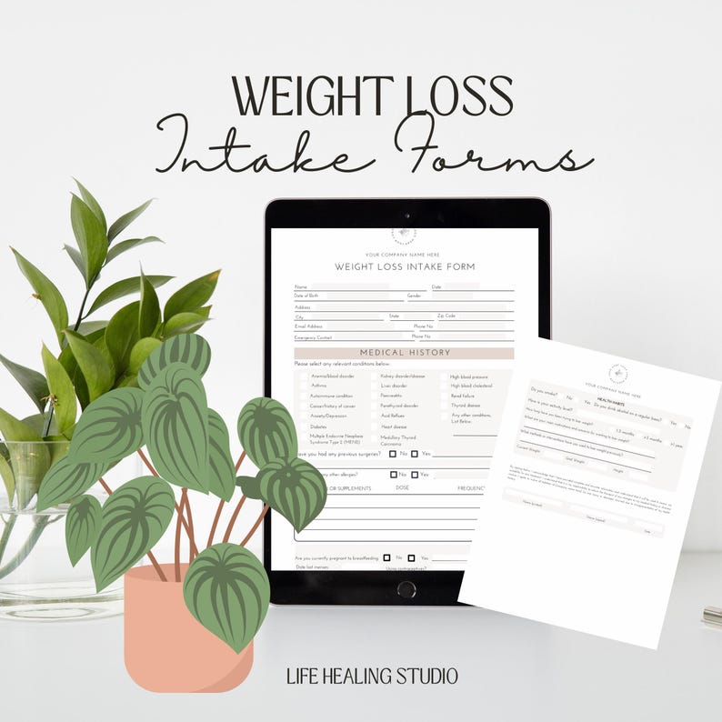 Editable Semaglutide Consent Forms Bundle Weight Loss Intake & Consent ...