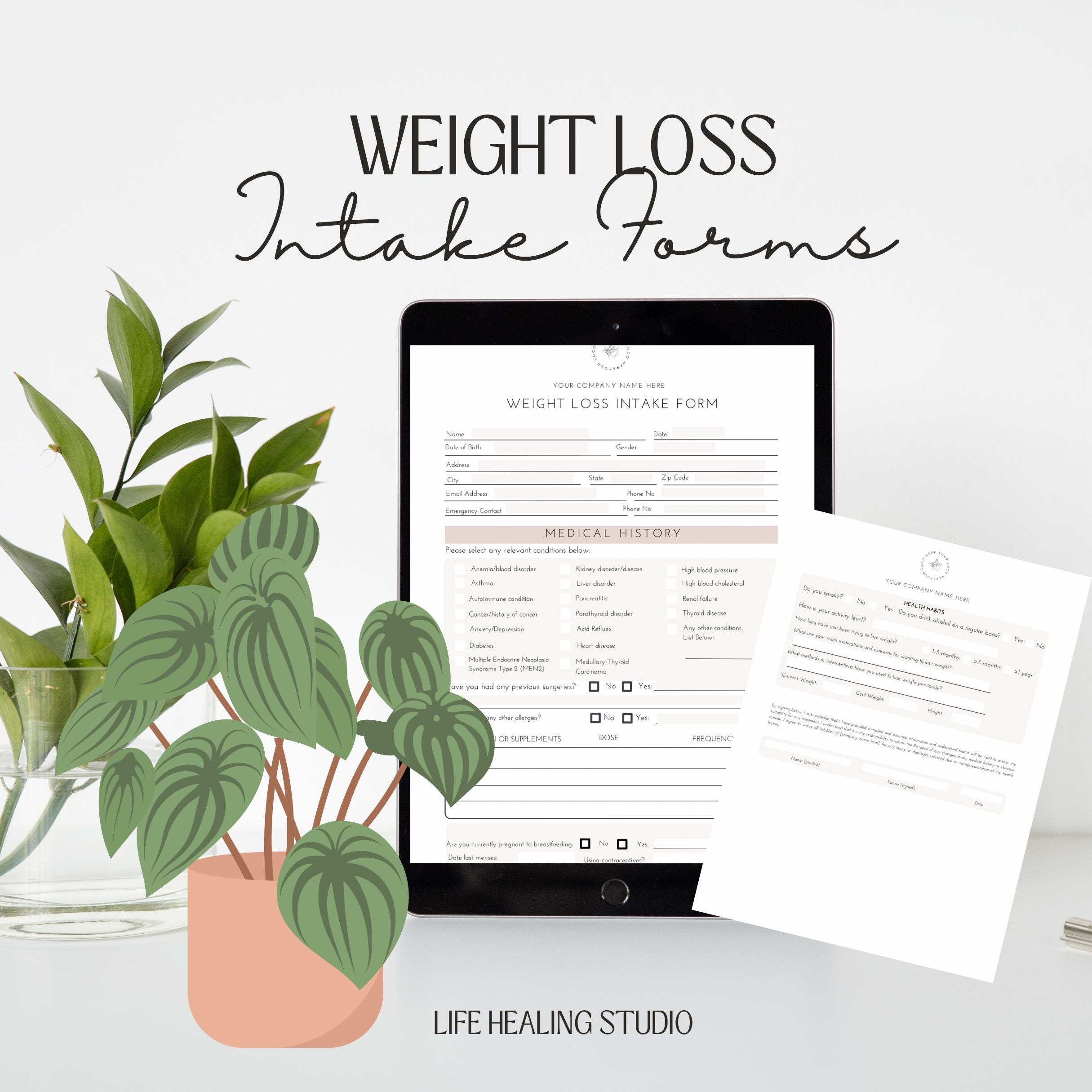 Editable Semaglutide Consent Forms Bundle Weight Loss Intake & Consent ...