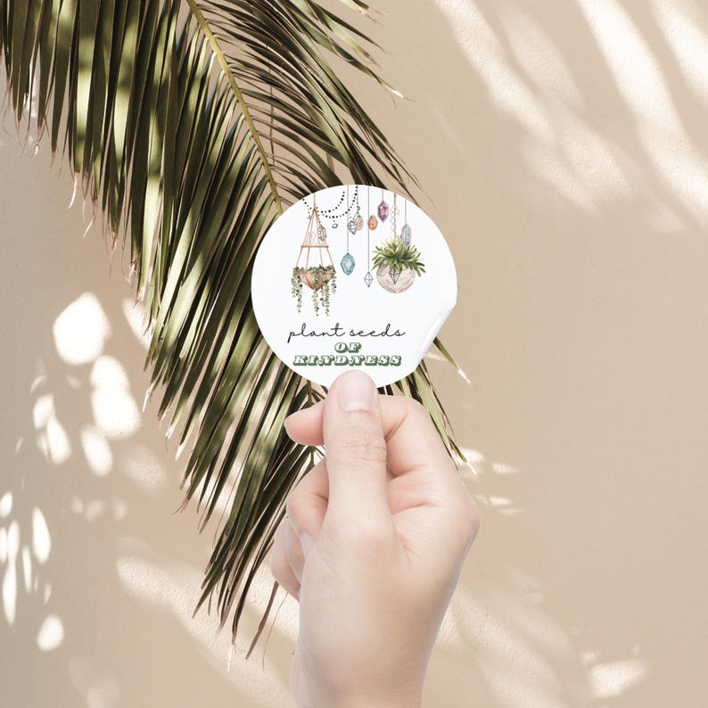 Plant Digital Stickers Digital Download Planter Stickers Printable ...