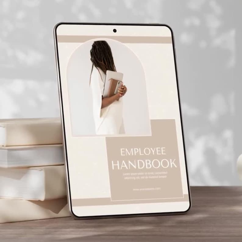 Editable Employee Handbook Template: Small Business HR (canva) - Etsy