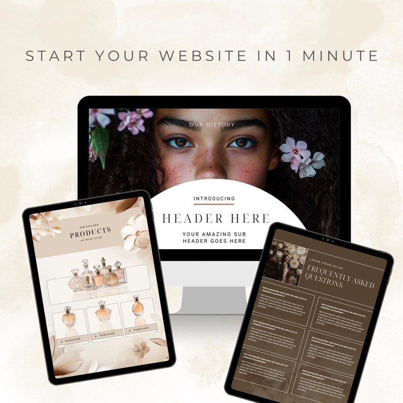 Editable Website Templates Customizable Design Layouts for Professional ...