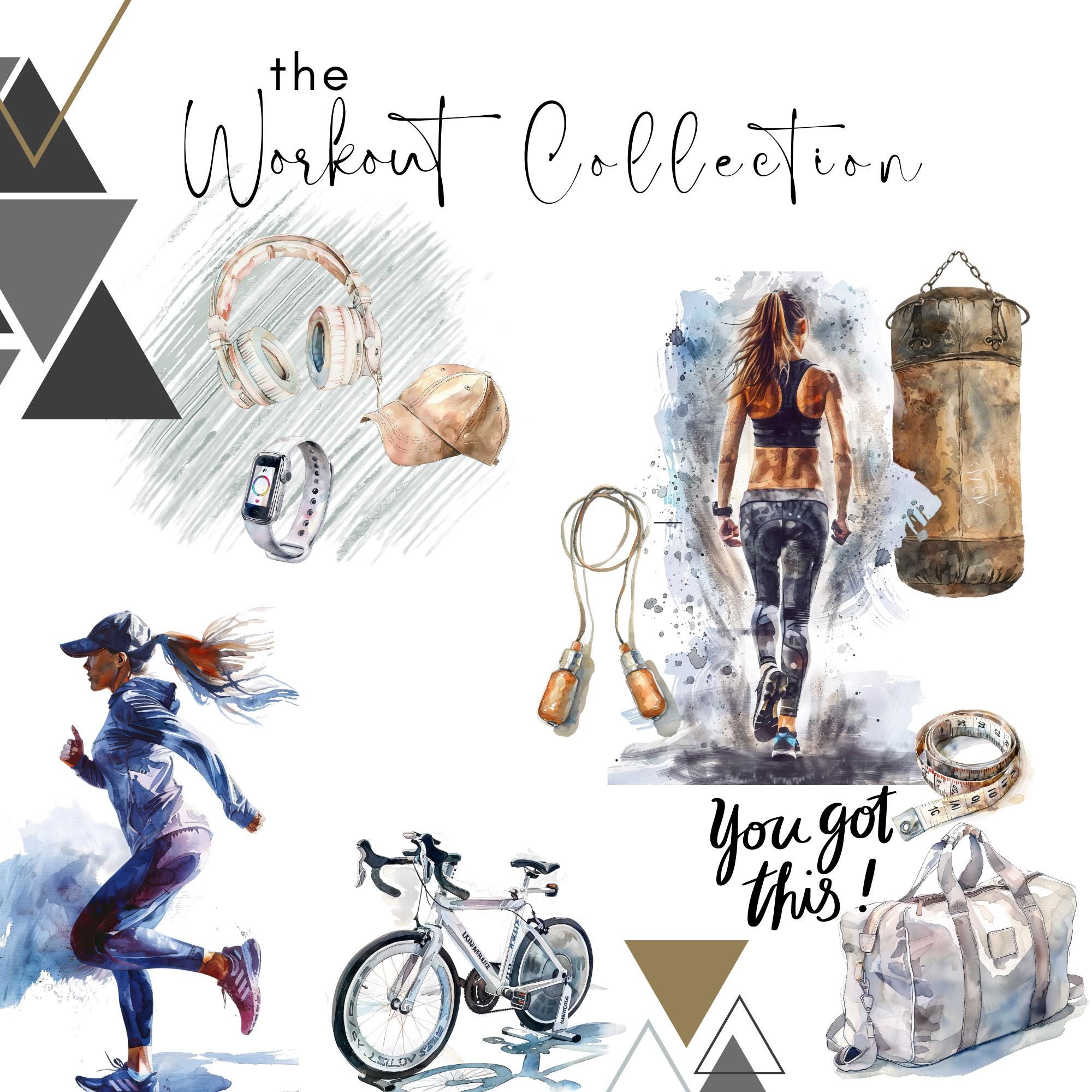 Fitness Digital Stickers Gym Lover Stickers Health Stickers Workout ...