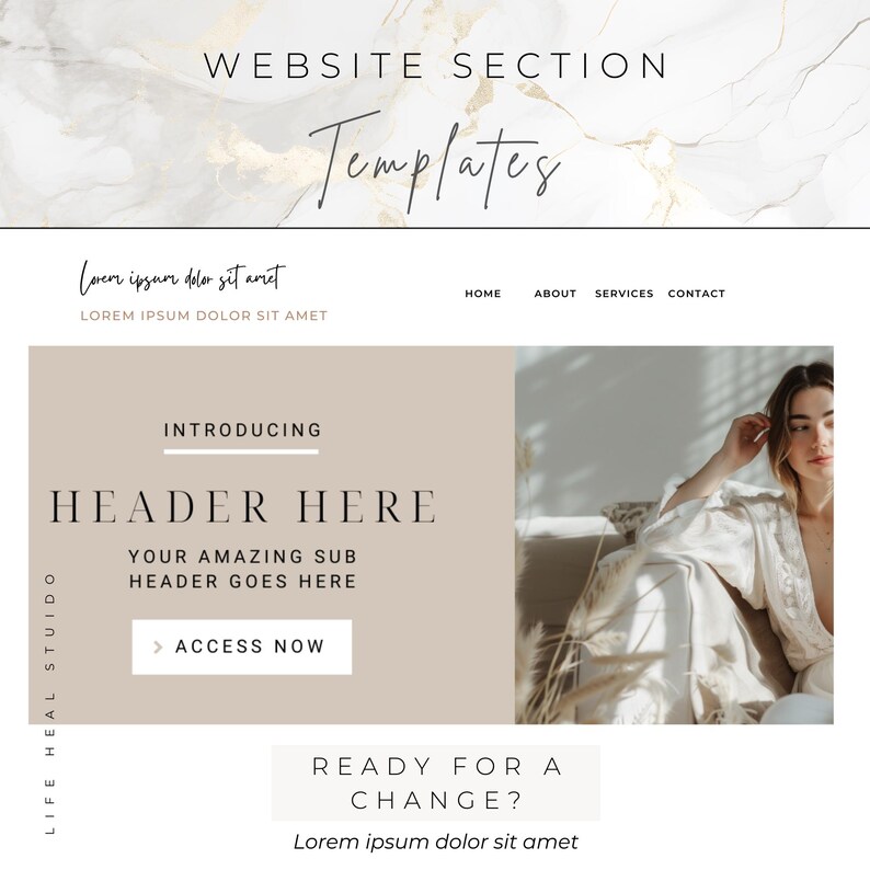 Editable Website Templates Customizable Design Layouts for Professional ...