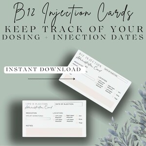 Injection Aftercare Cards L Digital Canva Template L Vitamin Injectable ...