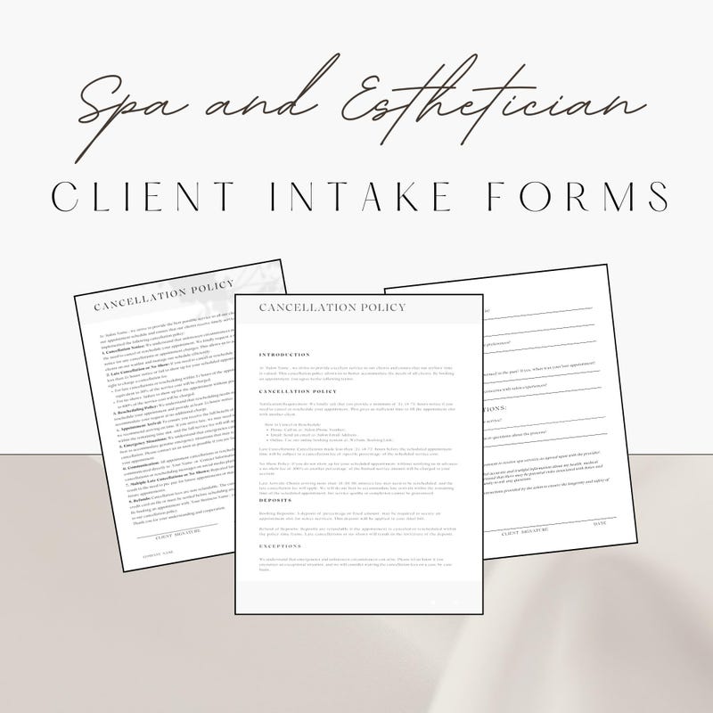 Medspa Intake Form - Etsy