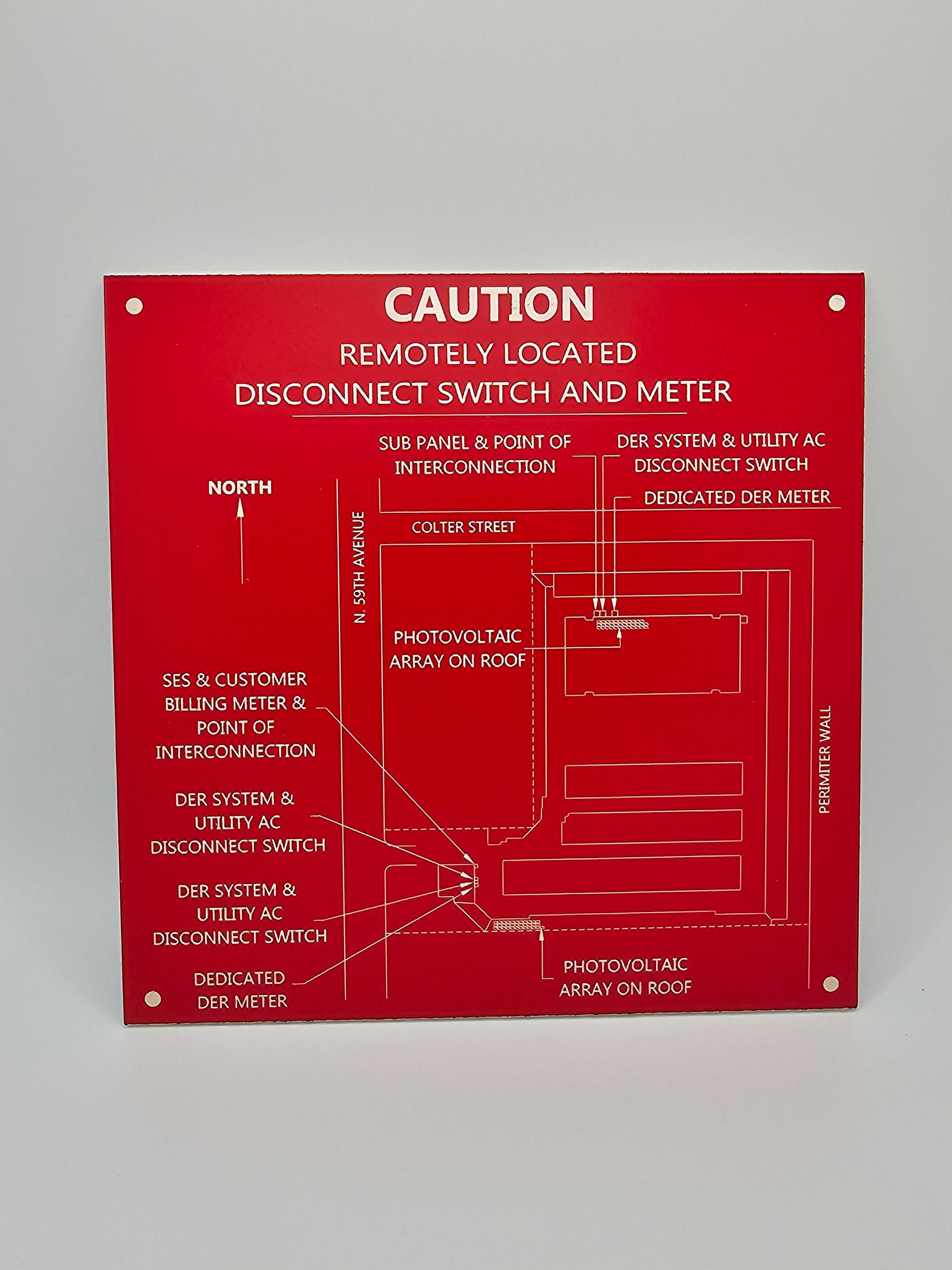 Solar PV Site Map Placards - Etsy