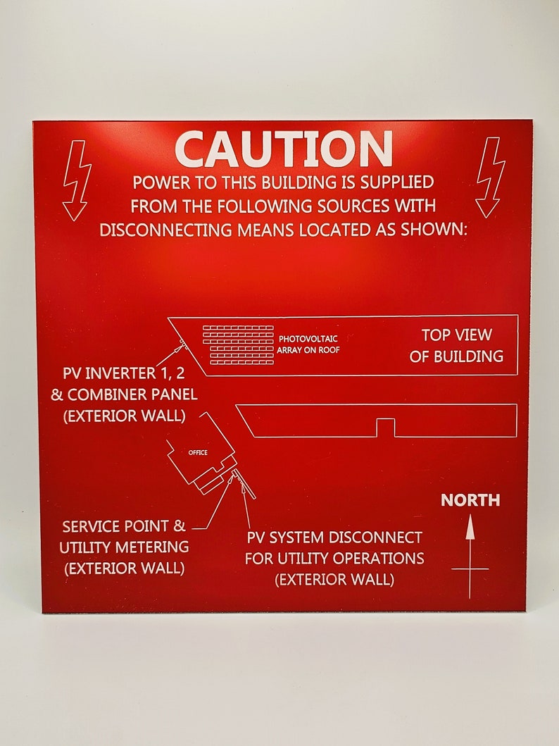 Solar PV Site Map Placards - Etsy