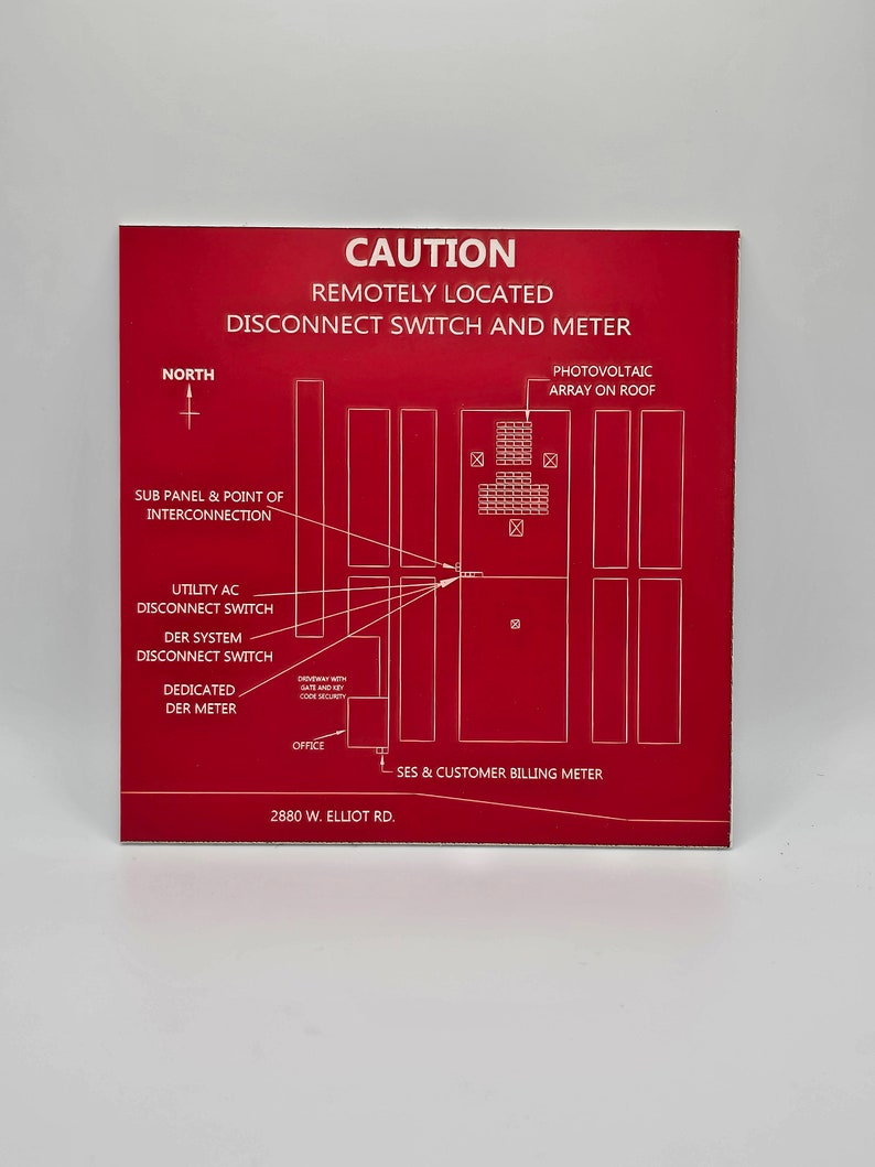Solar PV Site Map Placards - Etsy