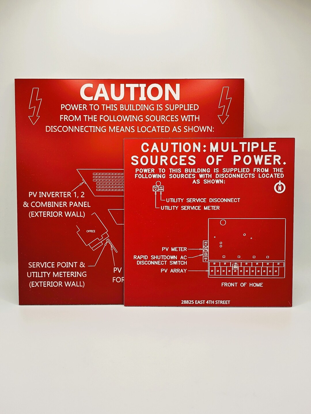 Solar PV Site Map Placards - Etsy