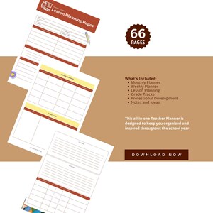 Digital Teacher Planner 2025, Teacher Organizer, Essential Teacher ...
