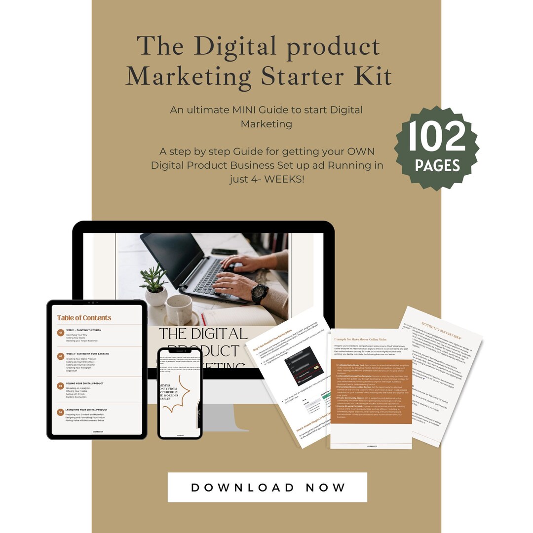 The Digital Product Marketing Starter Kit- PLR Product Digital ...