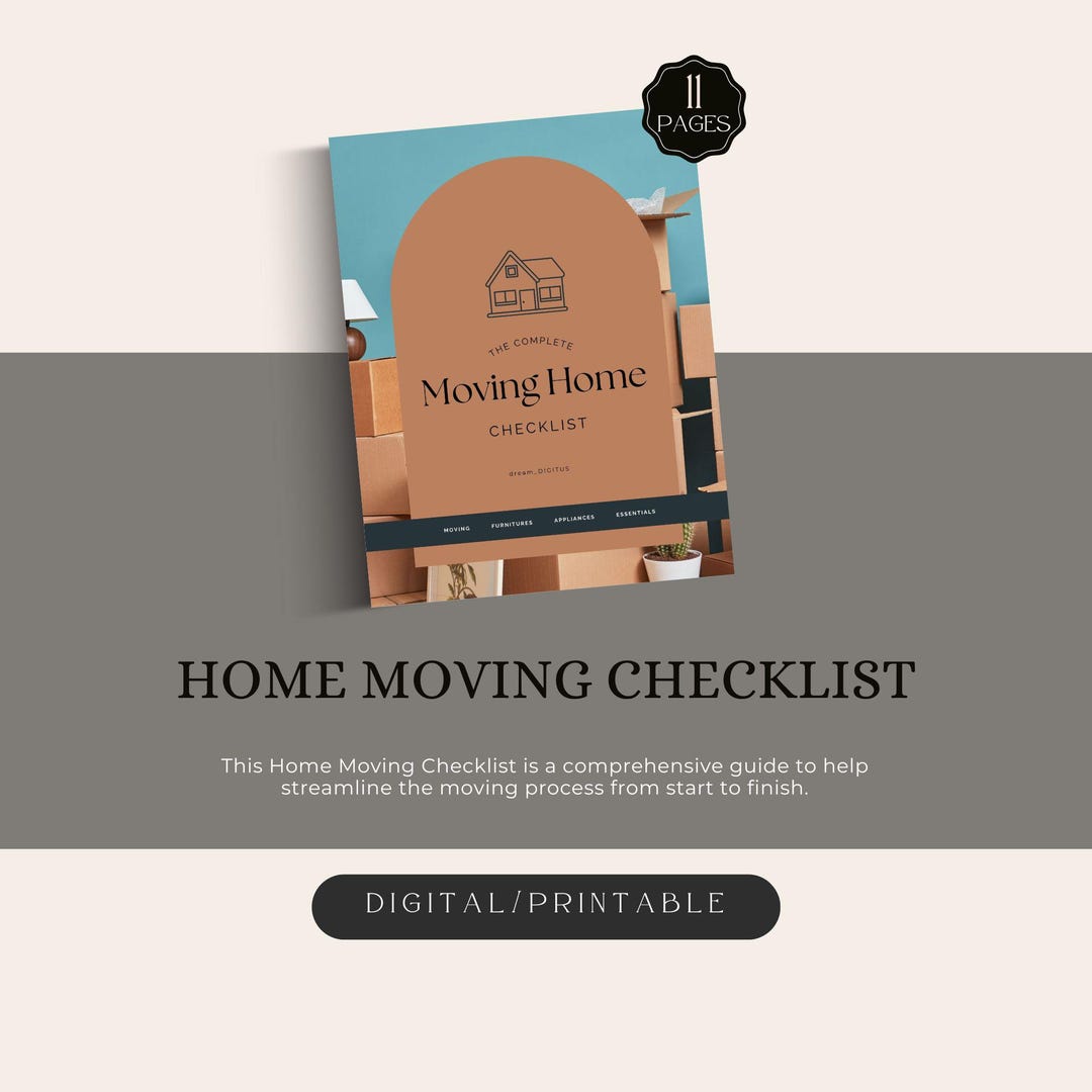 Home Moving Checklist, Pre-move Planning List, Packing by Room List ...