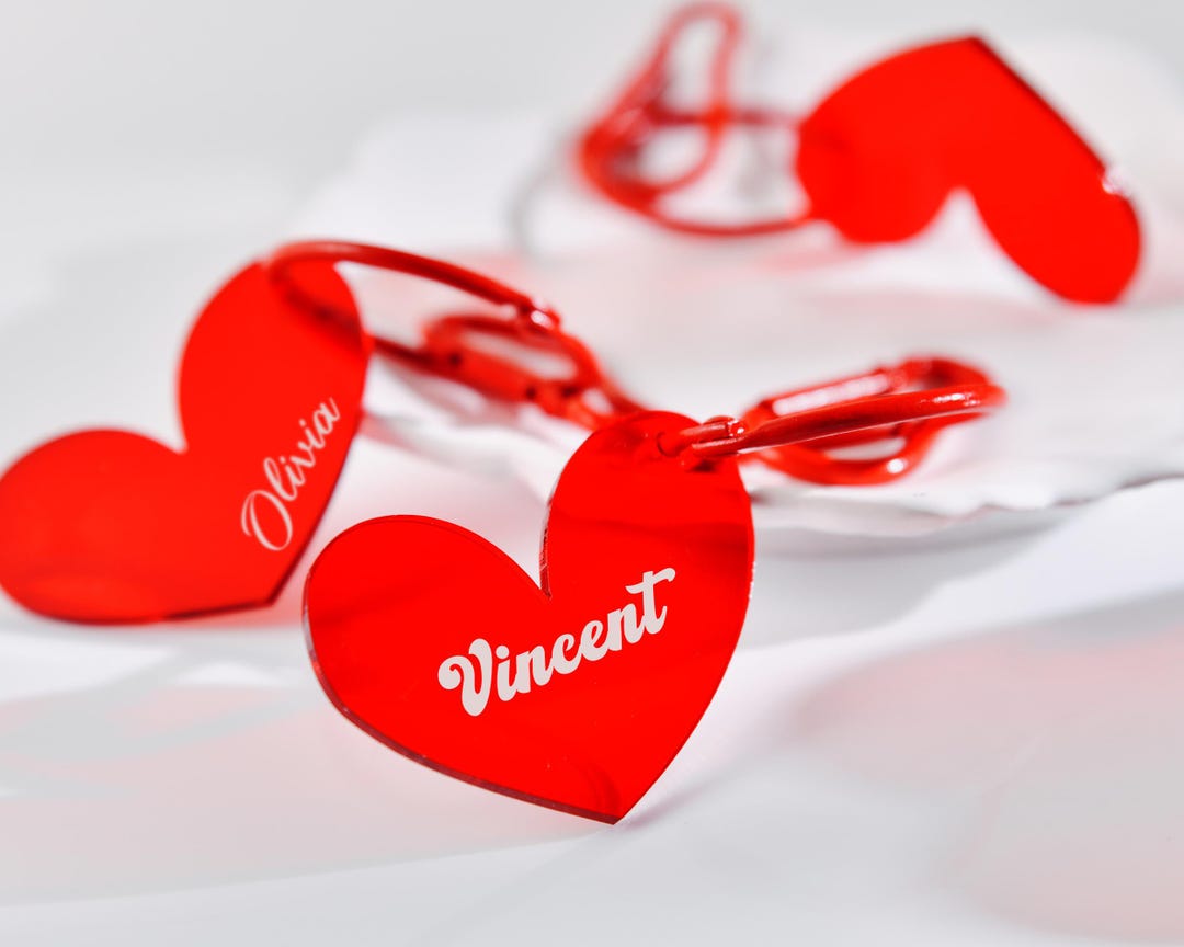 Personalized Acrylic Name Keychain - Heartfelt and Customized Gift Idea ...