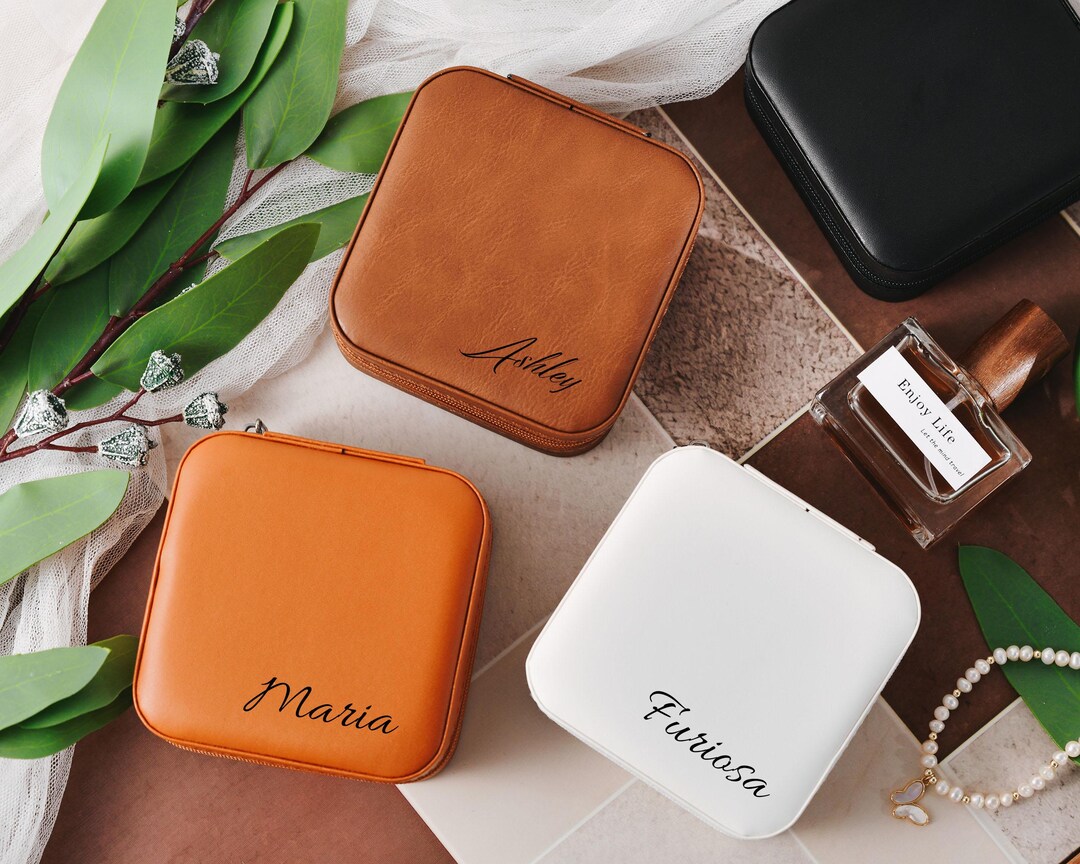 Personalized Small Jewelry Box Small and Portable Jewelry Box Organize ...