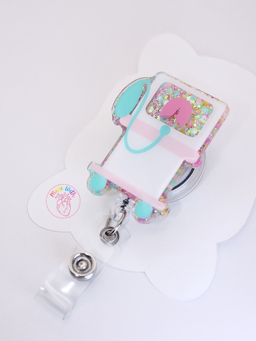 Ventilator Badge Reel, Colorful Vent Badge Pull, ICU Nurse Badge ID ...