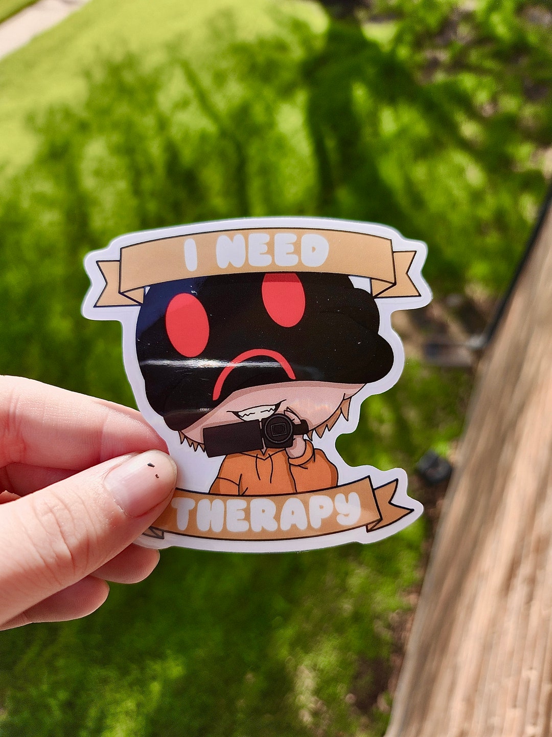 Brain 'I Need Therapy' Cute Chibi Sticker - Etsy