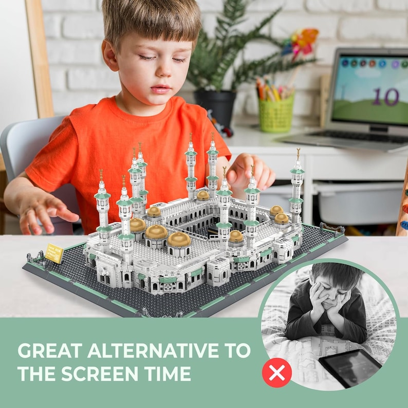 Masjid Al Haram Building Blocks Set - 2000+ Pcs Grand Mosque of Mecca ...